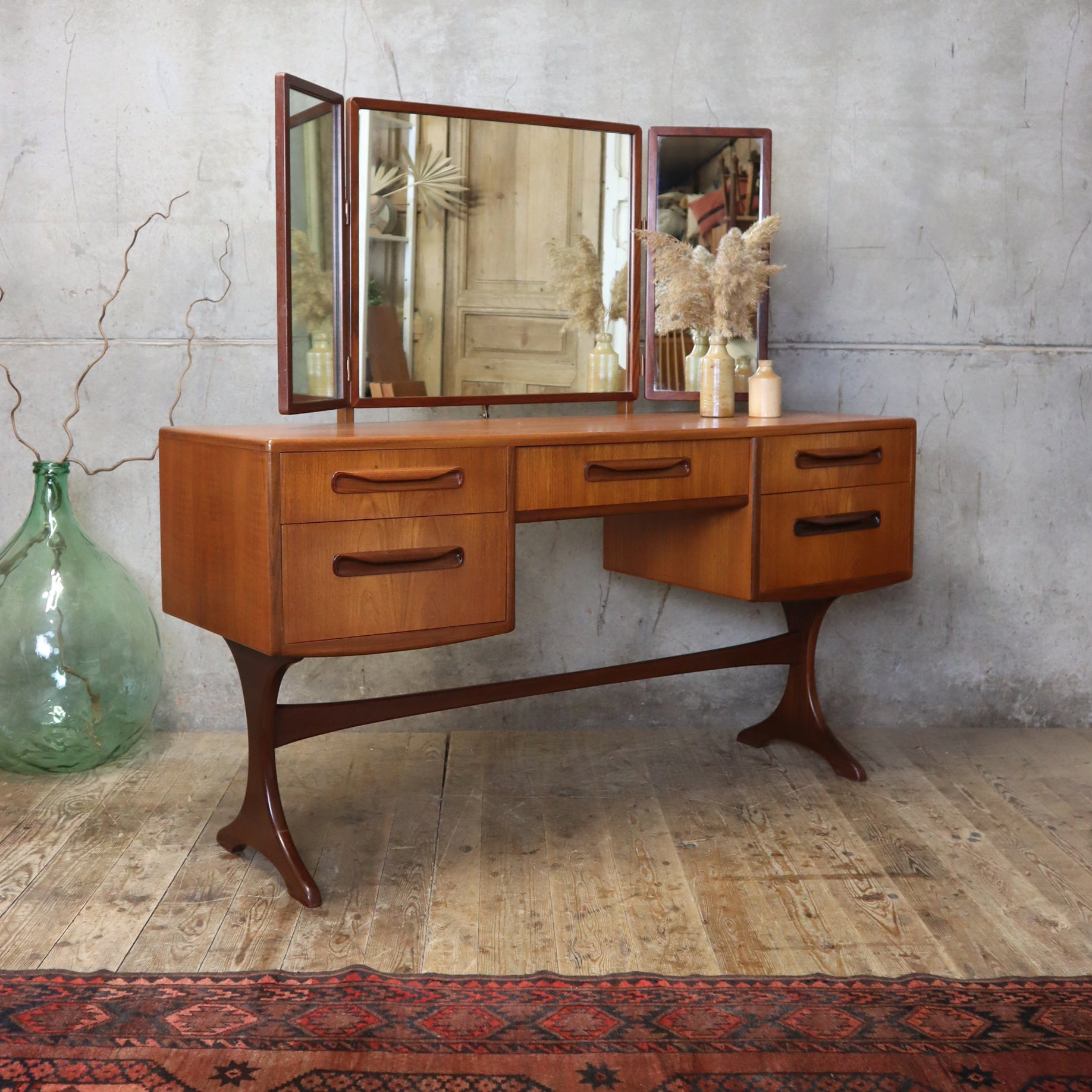 Rare Mid Century G Plan Fresco Dressing Table - 2402d – Mustard Vintage