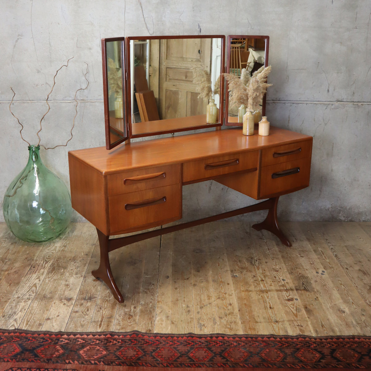 Rare Mid Century G Plan Fresco Dressing Table - 2402d – Mustard Vintage