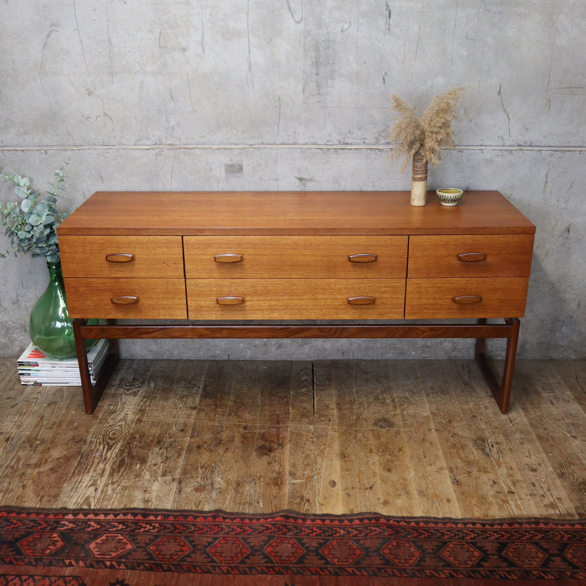 Mid Century G-Plan Quadrille Teak Chest of Drawers / Sideboard - 0402l ...