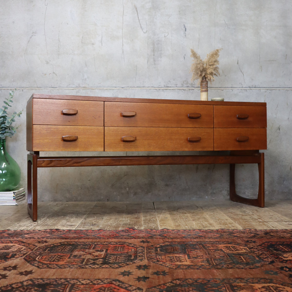 Mid Century G-Plan Quadrille Teak Chest of Drawers / Sideboard - 0402l ...