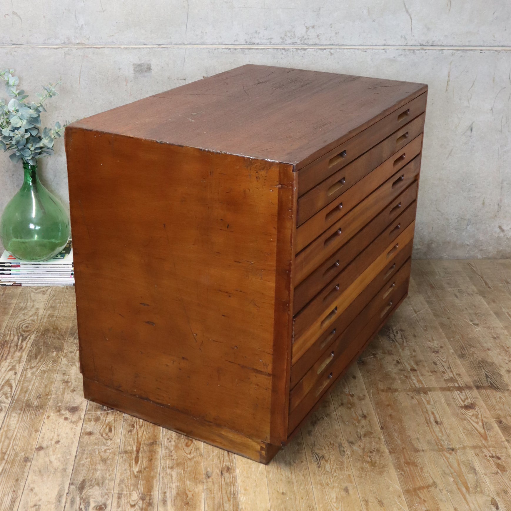 Mid Century Architects School Plan Chest - 1504f – Mustard Vintage