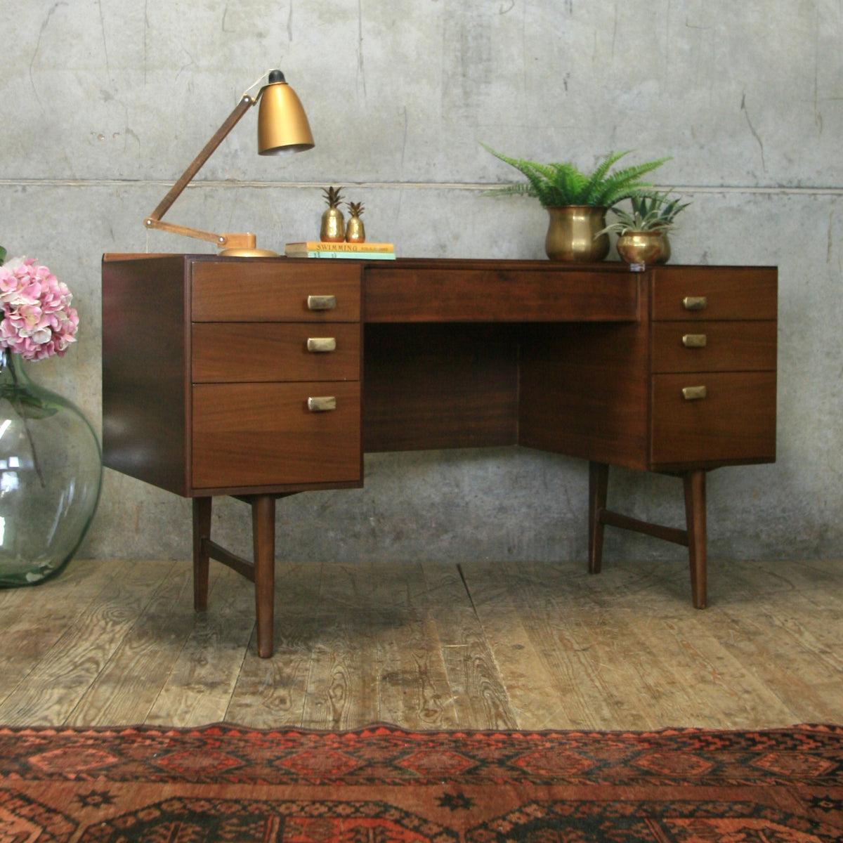 Vintage Meredew Dressing Table & Stool #0119n – Mustard Vintage