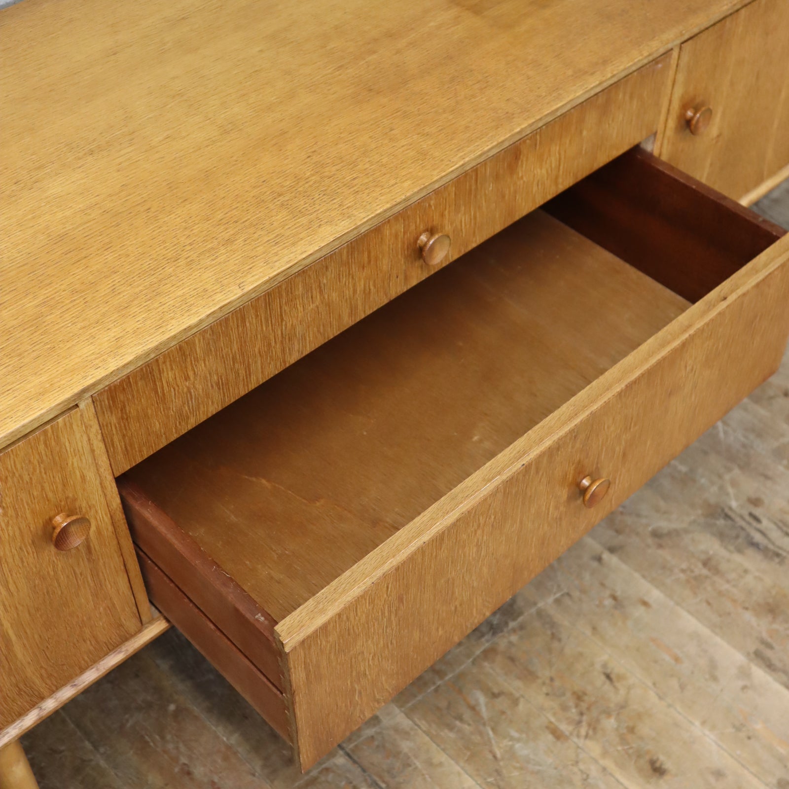 Mid Century Oak Meredew Sideboard - 1202j – Mustard Vintage