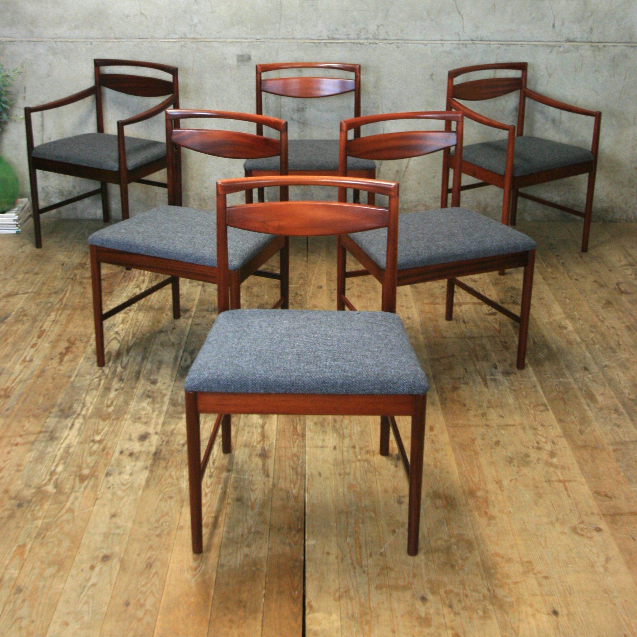 X6 Mid Century McIntosh Rosewood Dining Chairs - 1709l – Mustard Vintage