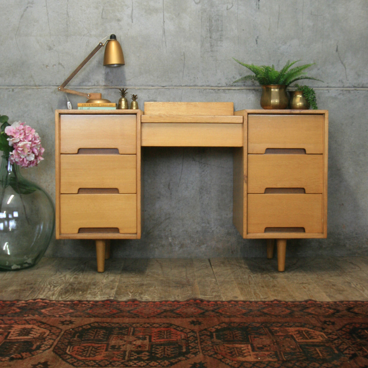 Mid Century Stag 'C' Range Dressing Table #0119b – Mustard Vintage