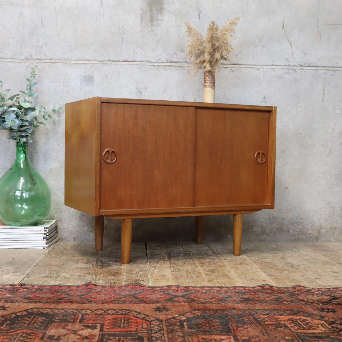 Vintage Danish Teak Cabinet/Media Unit – Mustard Vintage