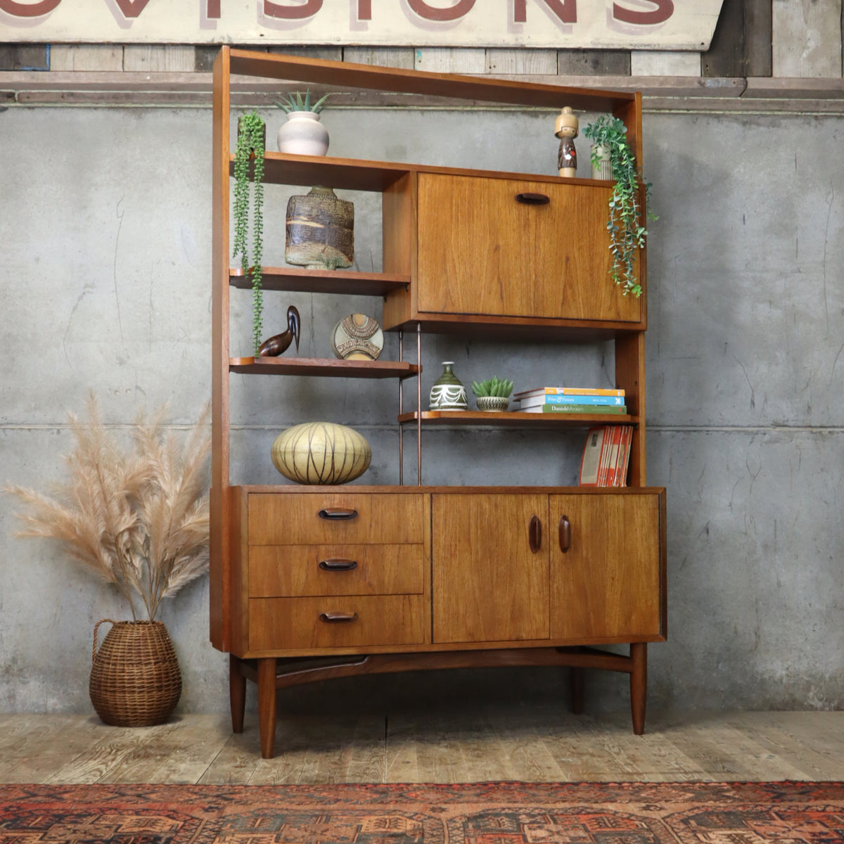 Rare Mid Century G-Plan Teak Brasilia Room Divider - 2701i – Mustard Vintage