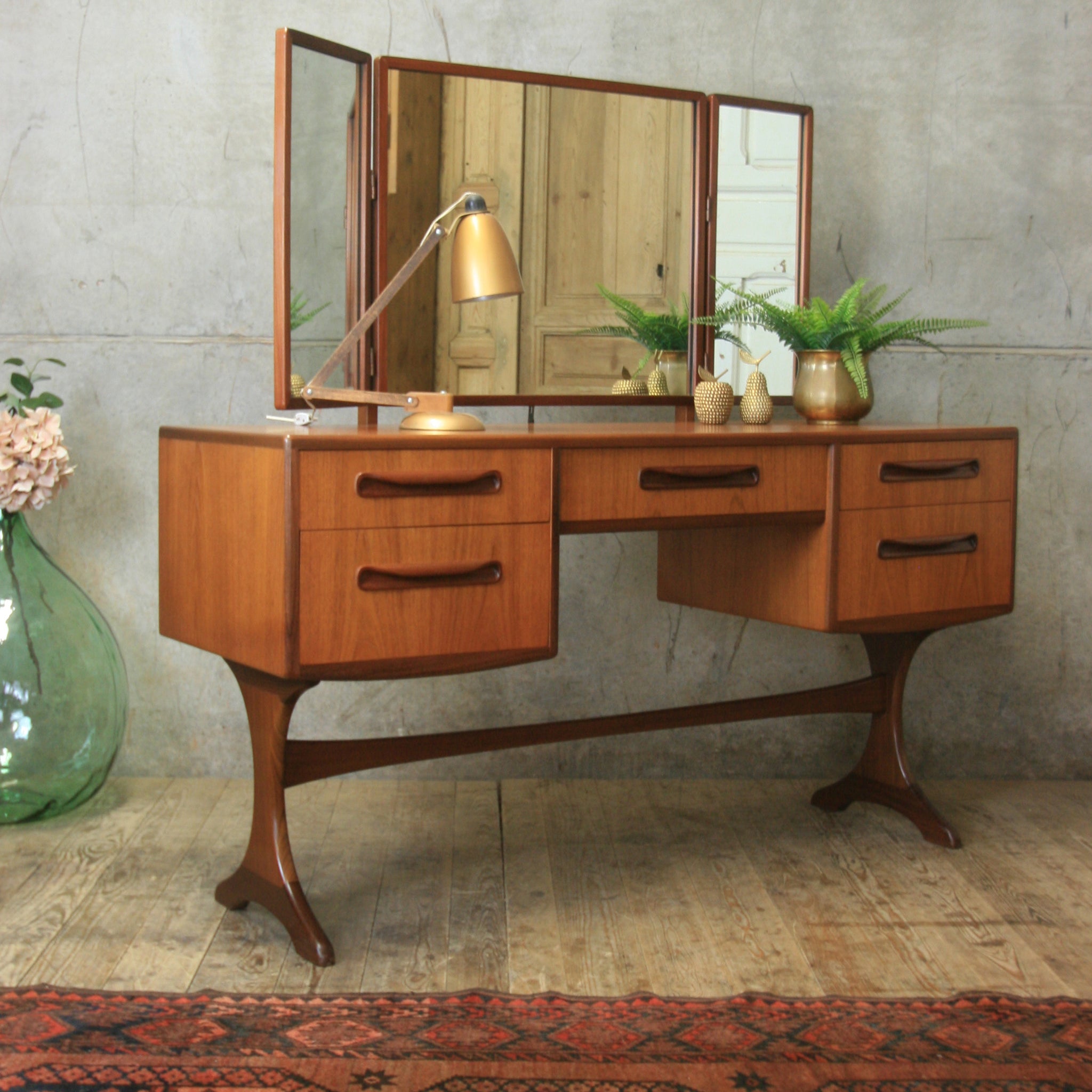 Rare G Plan Fresco Dressing Table #0905F – Mustard Vintage