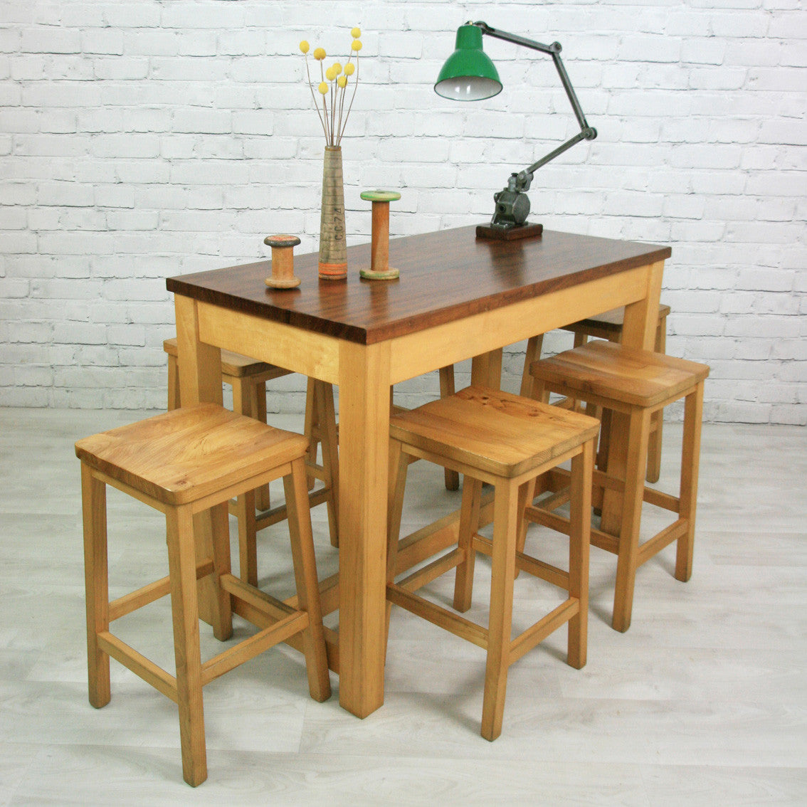 Vintage School Laboratory Table **Restored To Order** – Mustard Vintage