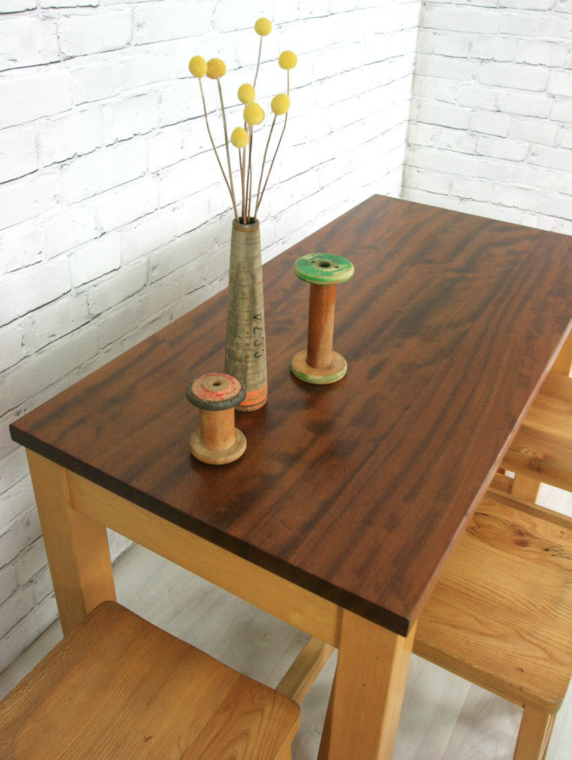 Vintage School Laboratory Table **Restored To Order** – Mustard Vintage