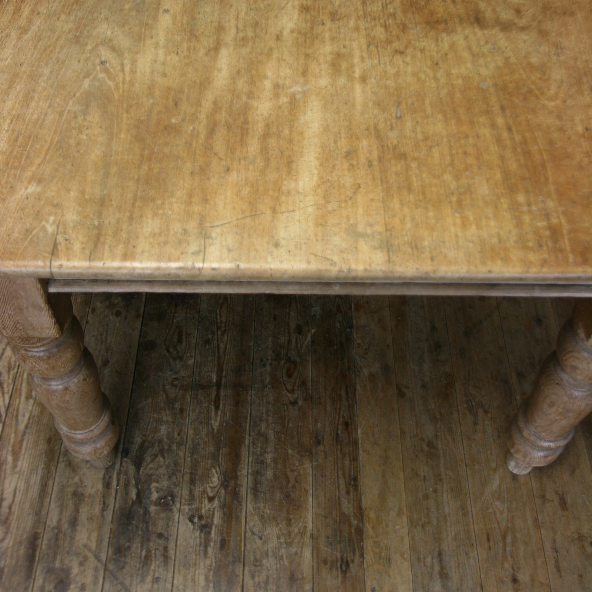 Vintage Rustic Farm Kitchen Table #1502n – Mustard Vintage