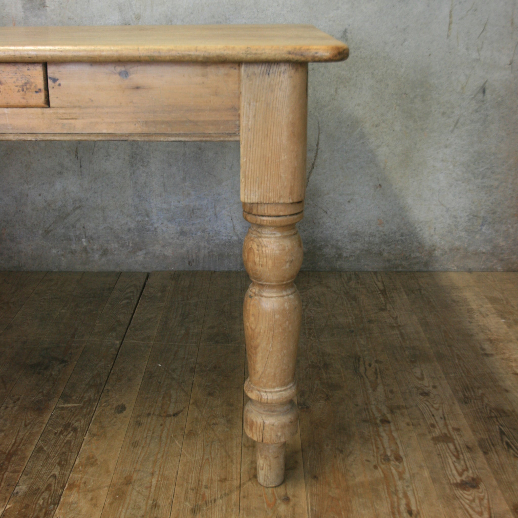 Vintage Rustic Farm Kitchen Table #1502n – Mustard Vintage