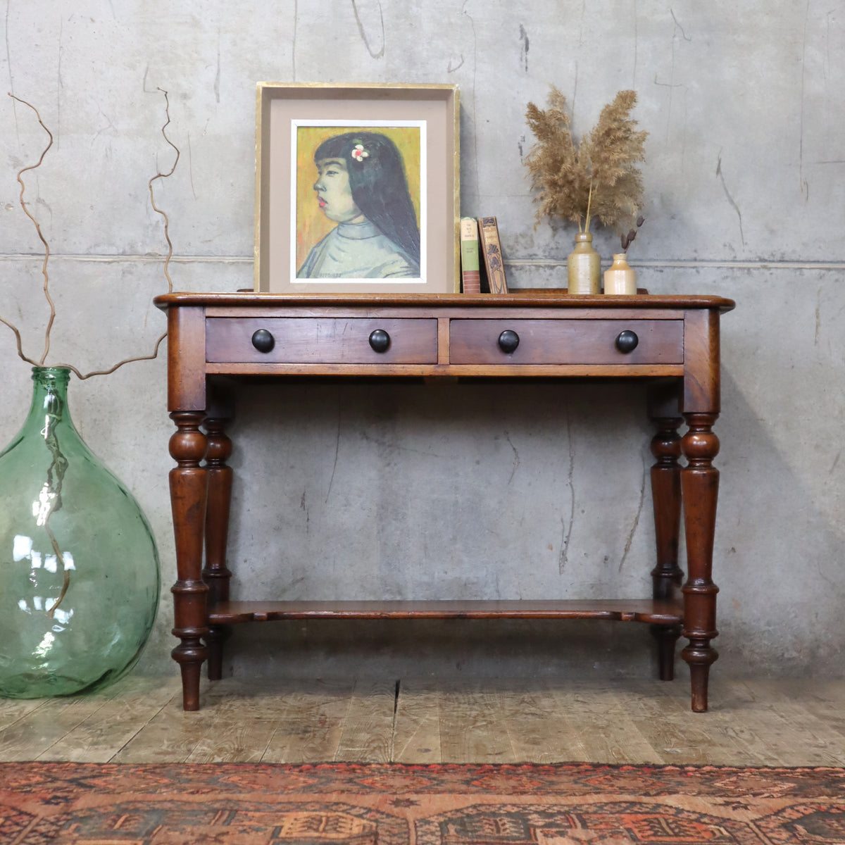 Antique Vintage Mahogany Side / Console Table - 1202d – Mustard Vintage