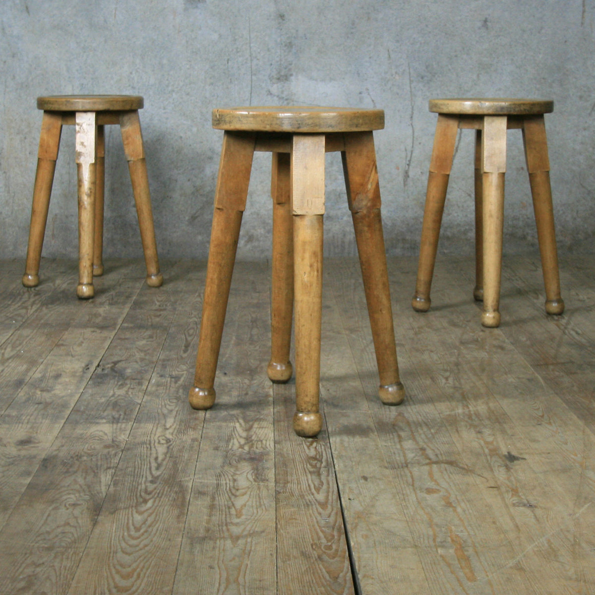 Rustic Oak Stool / Table – Mustard Vintage