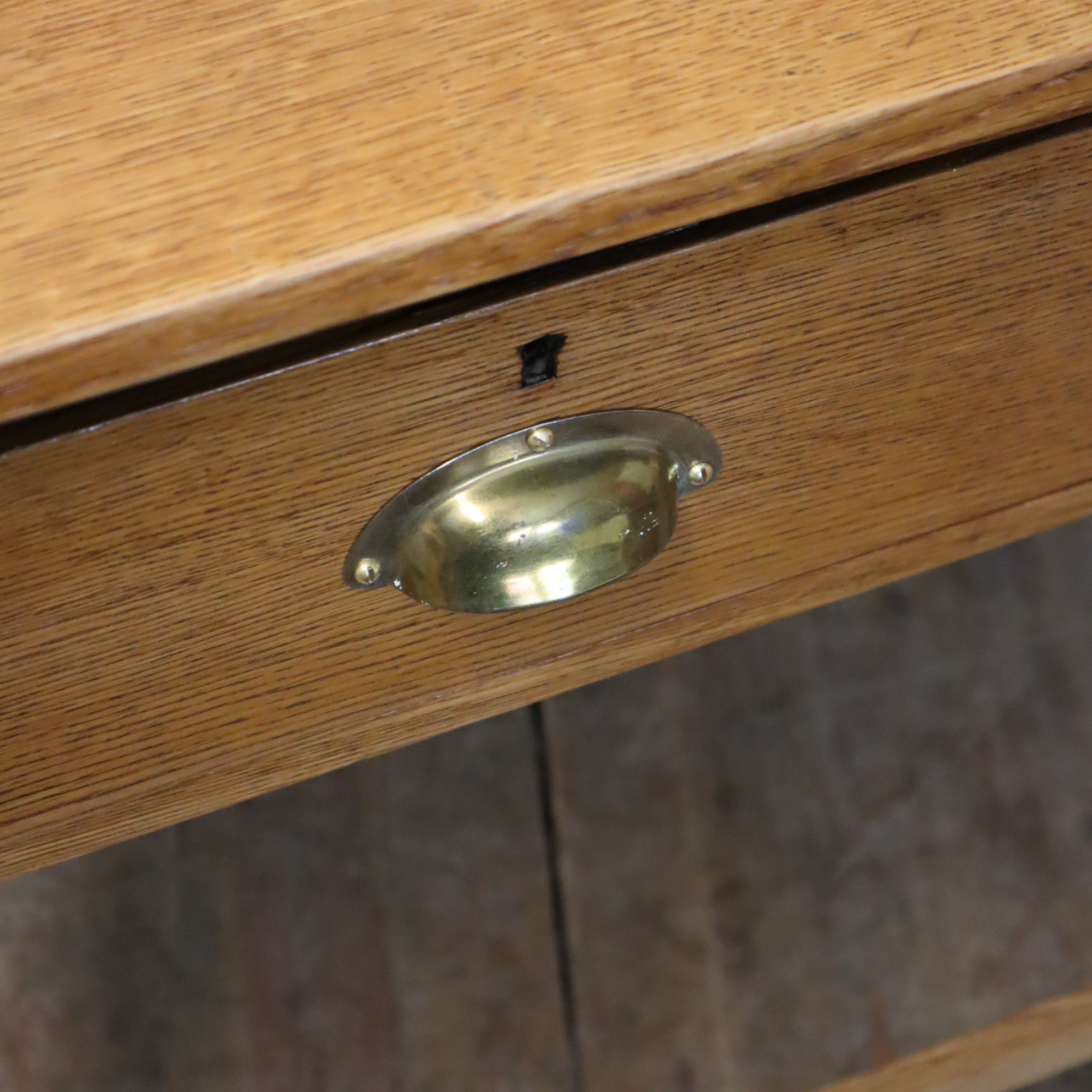 Antique Vintage Rustic Oak Console Table / Vanity Unit - 1703e ...