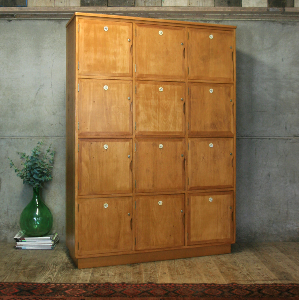 Vintage School Gym Wooden Lockers - 2606g – Mustard Vintage
