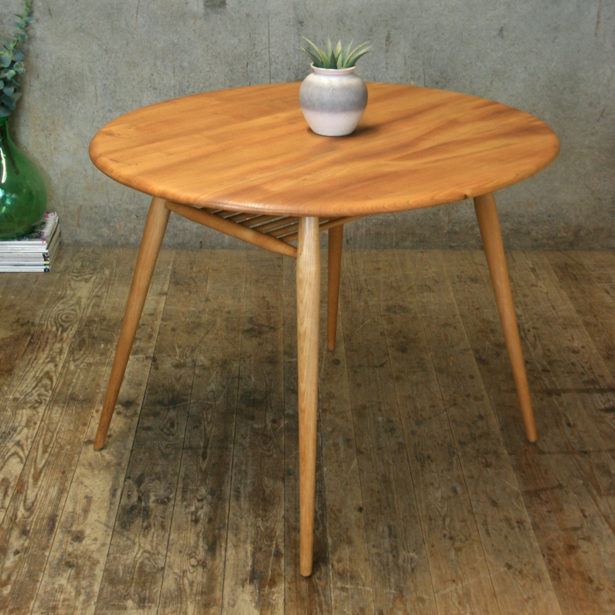 Mid Century Ercol Model 396 Breakfast Table - 0212d – Mustard Vintage