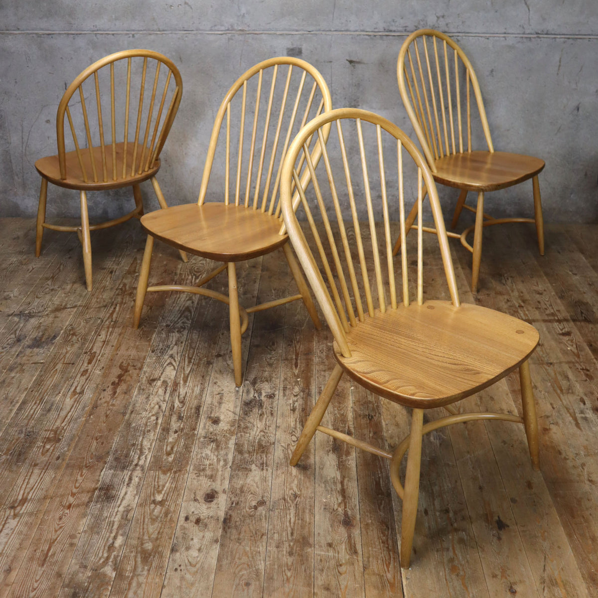 X4 Set of Four Rare Ercol No.909 Latimer Windsor Chairs - 1802a ...