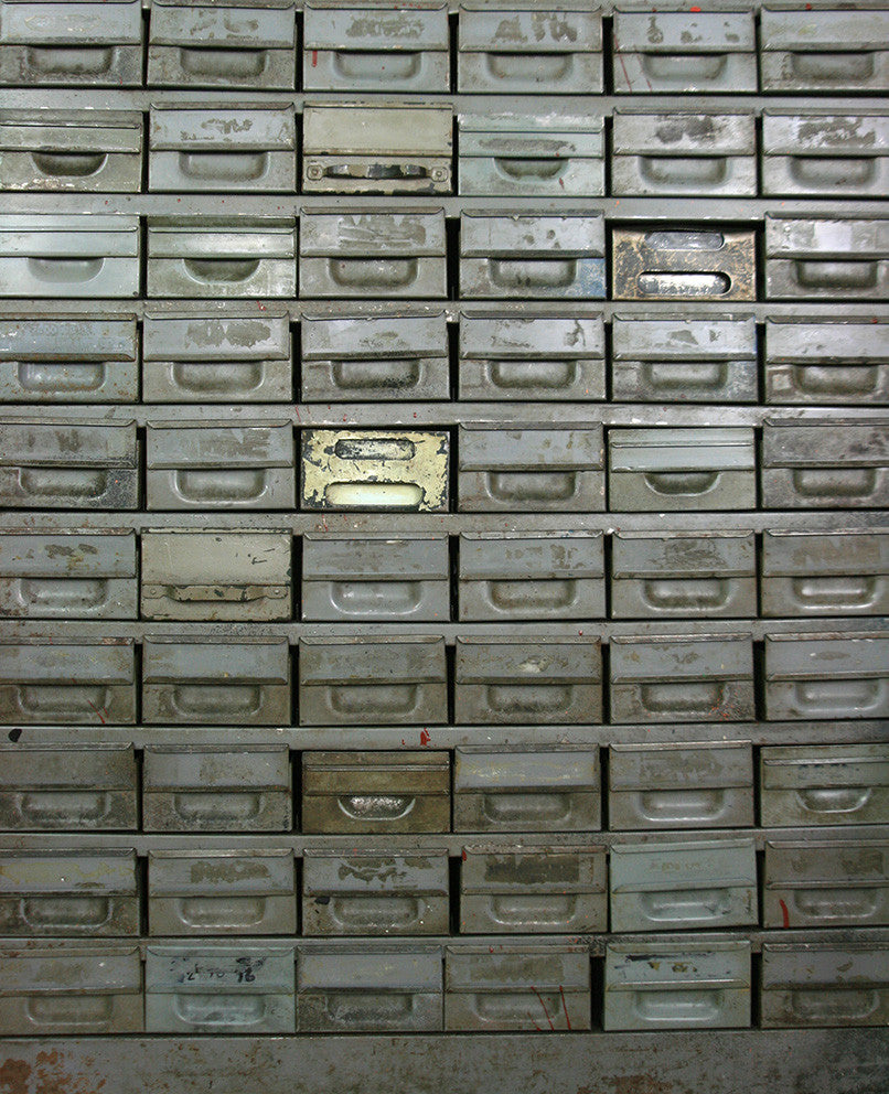 Vintage Industrial Metal Drawers Storage - Retail / Restaurant Display ...