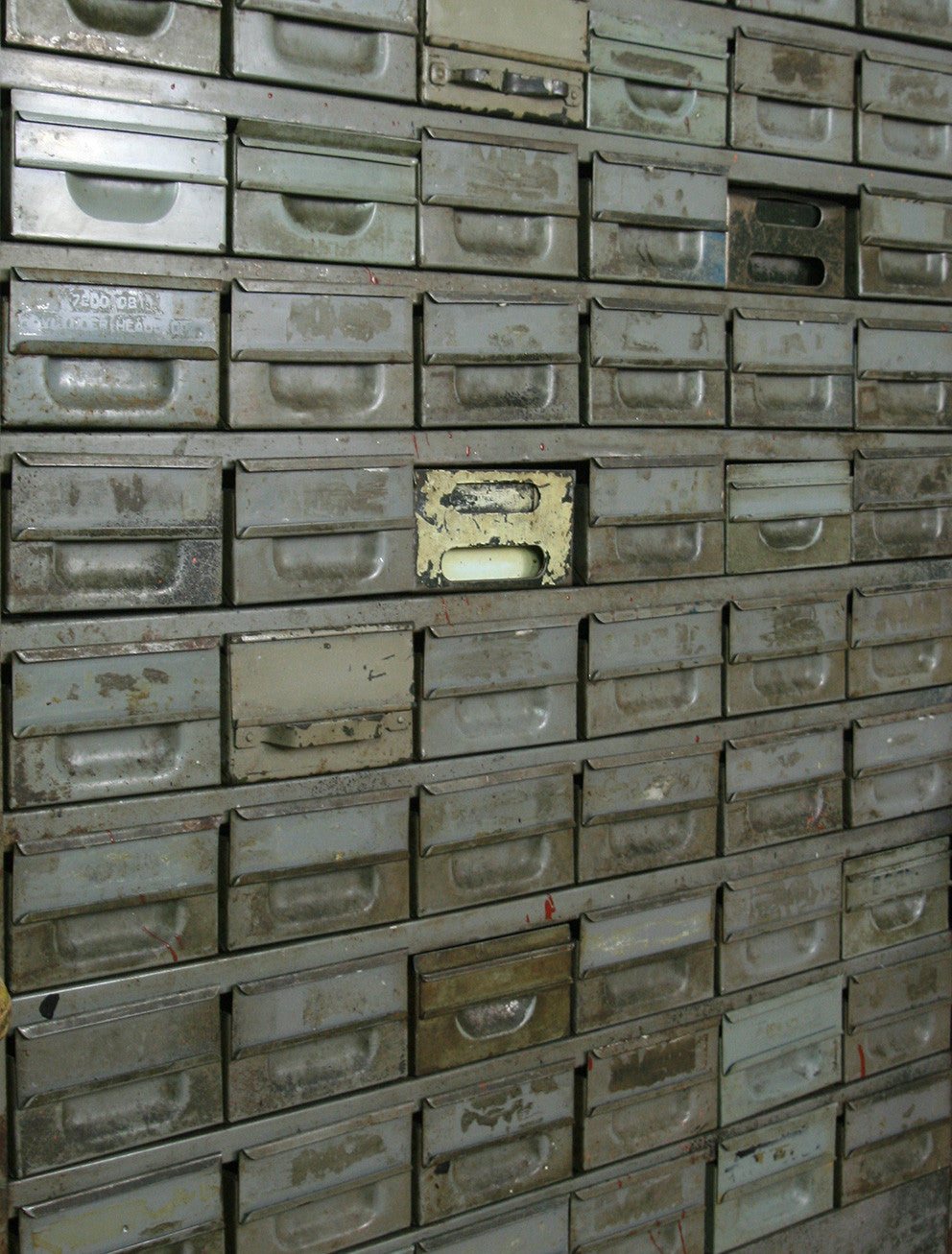 Vintage Industrial Metal Drawers Storage - Retail / Restaurant Display ...