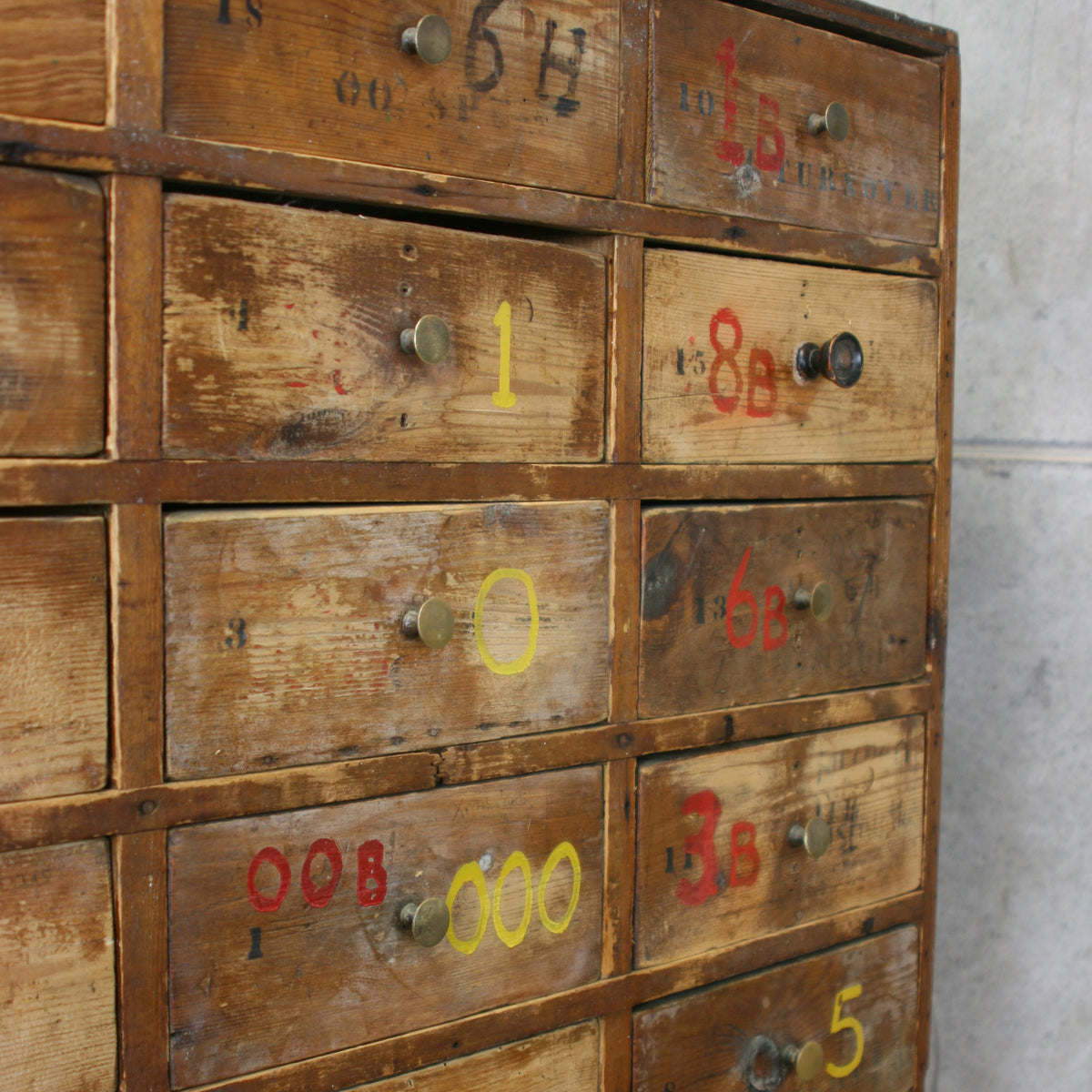 Vintage Rustic Industrial Drawers - 0509p – Mustard Vintage
