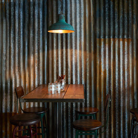 X1 Vintage Industrial Rustic Corrugated Metal Cladding Sheet – Mustard ...