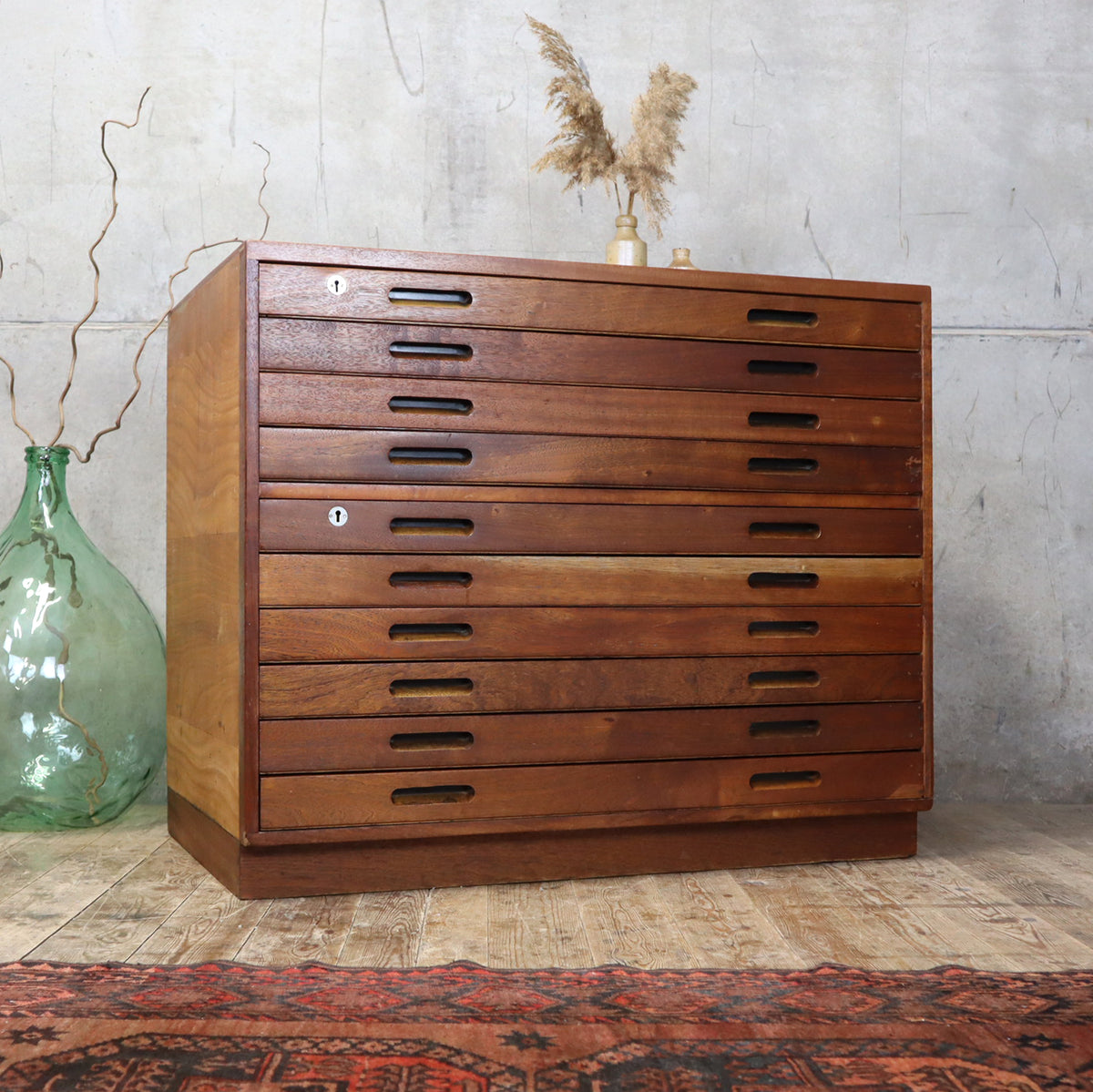 Mid Century School Plan Chest - 1404e – Mustard Vintage