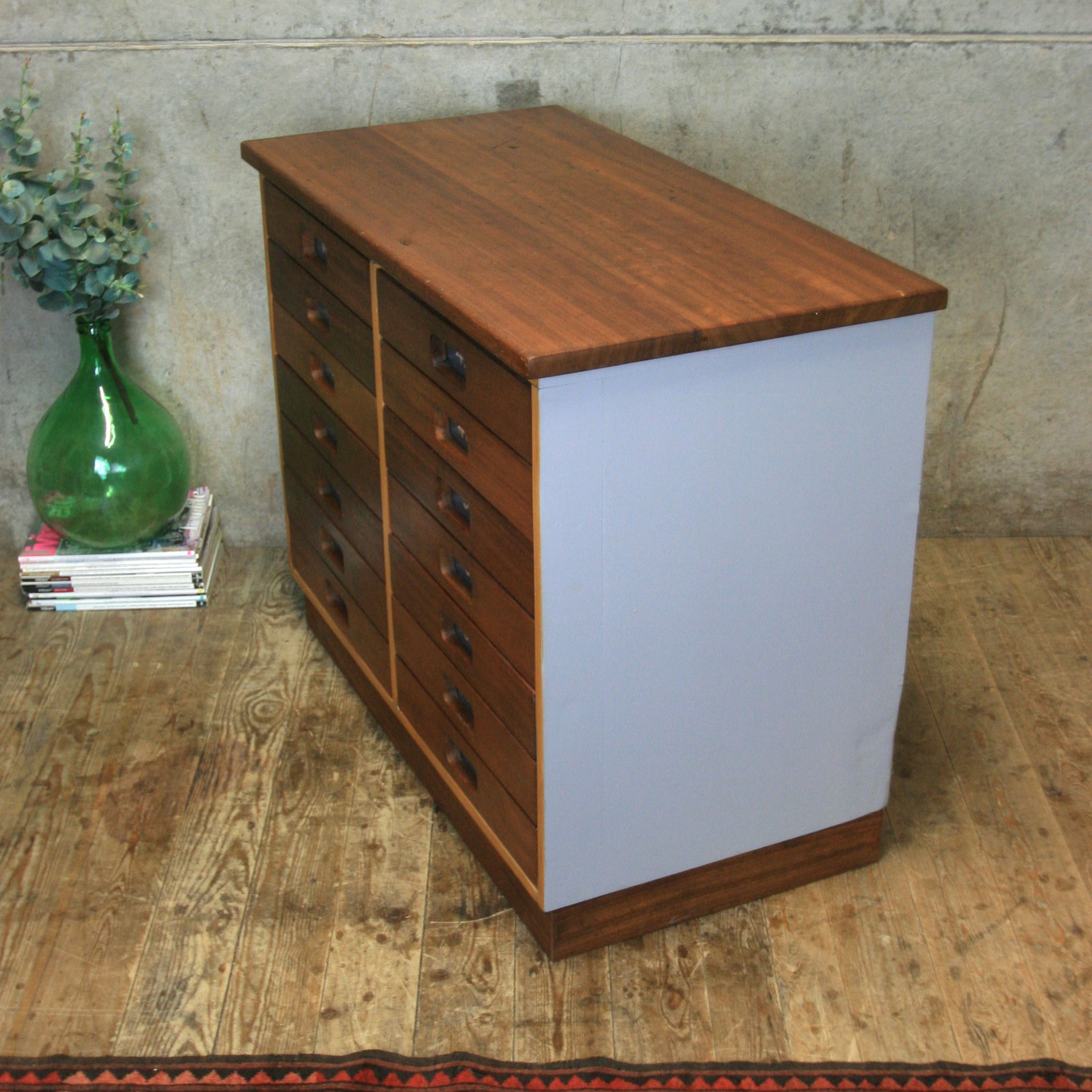 Vintage School Multi Drawers / Plan Chest - 0801h – Mustard Vintage