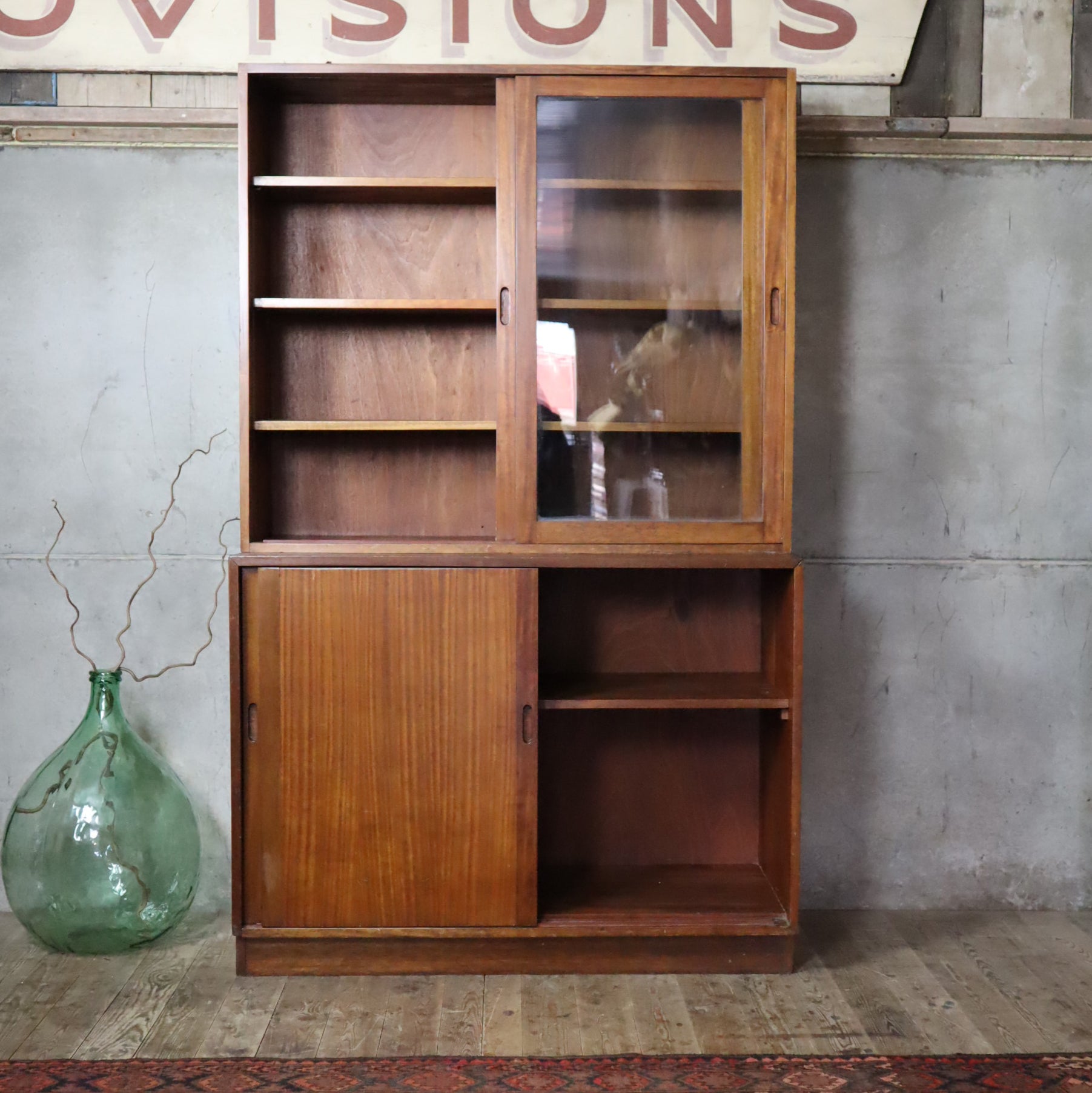 Mid Century Teak Reclaimed School Laboratory Cabinet – 0704c – Mustard ...