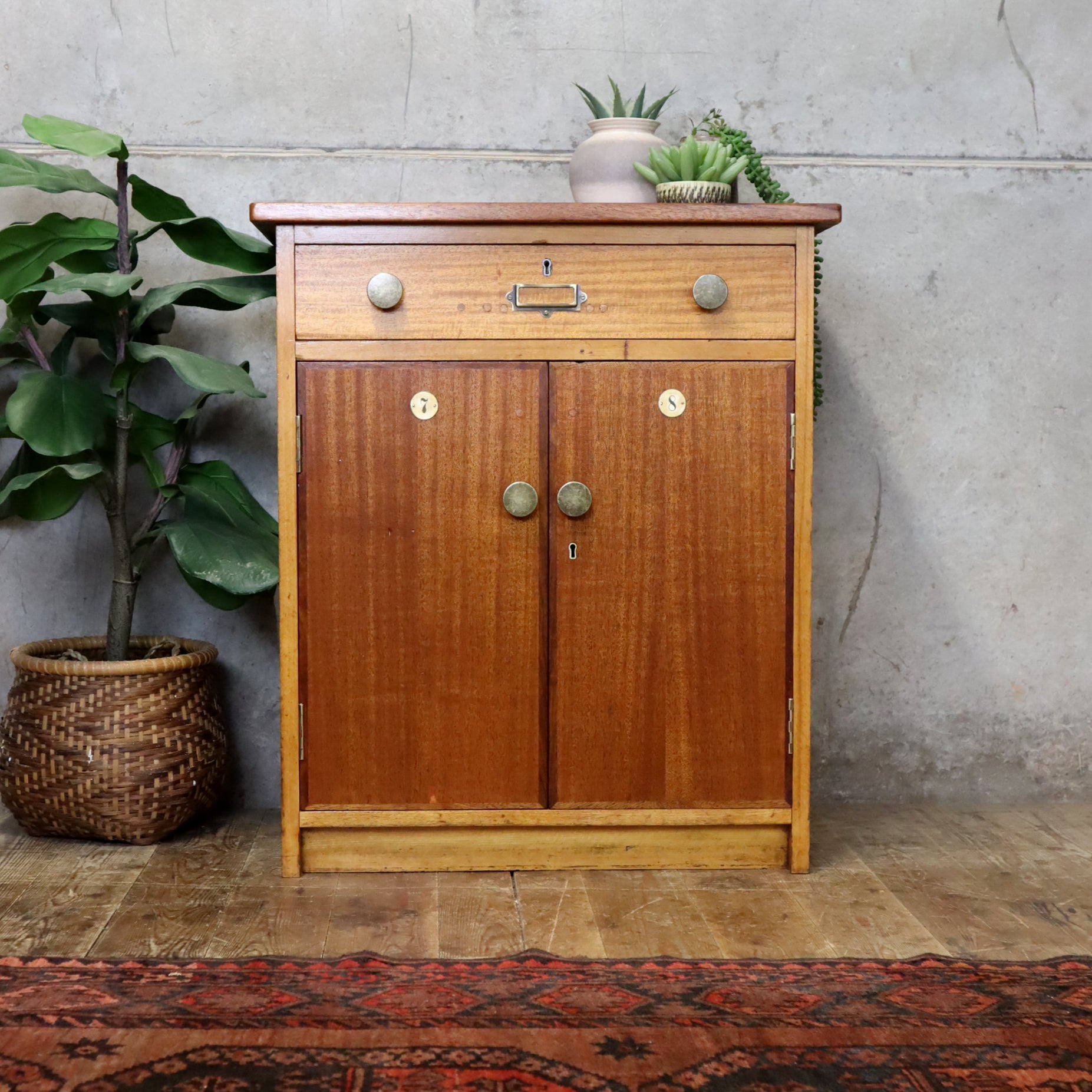 Vintage School Single Laboratory Cabinet - 1709e – Mustard Vintage