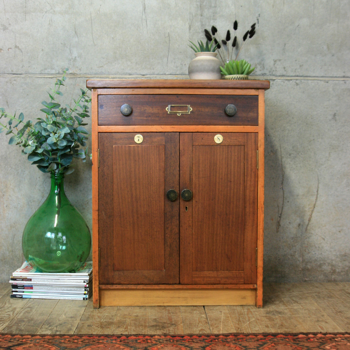 Vintage School Single Laboratory Cabinet - 1709i – Mustard Vintage