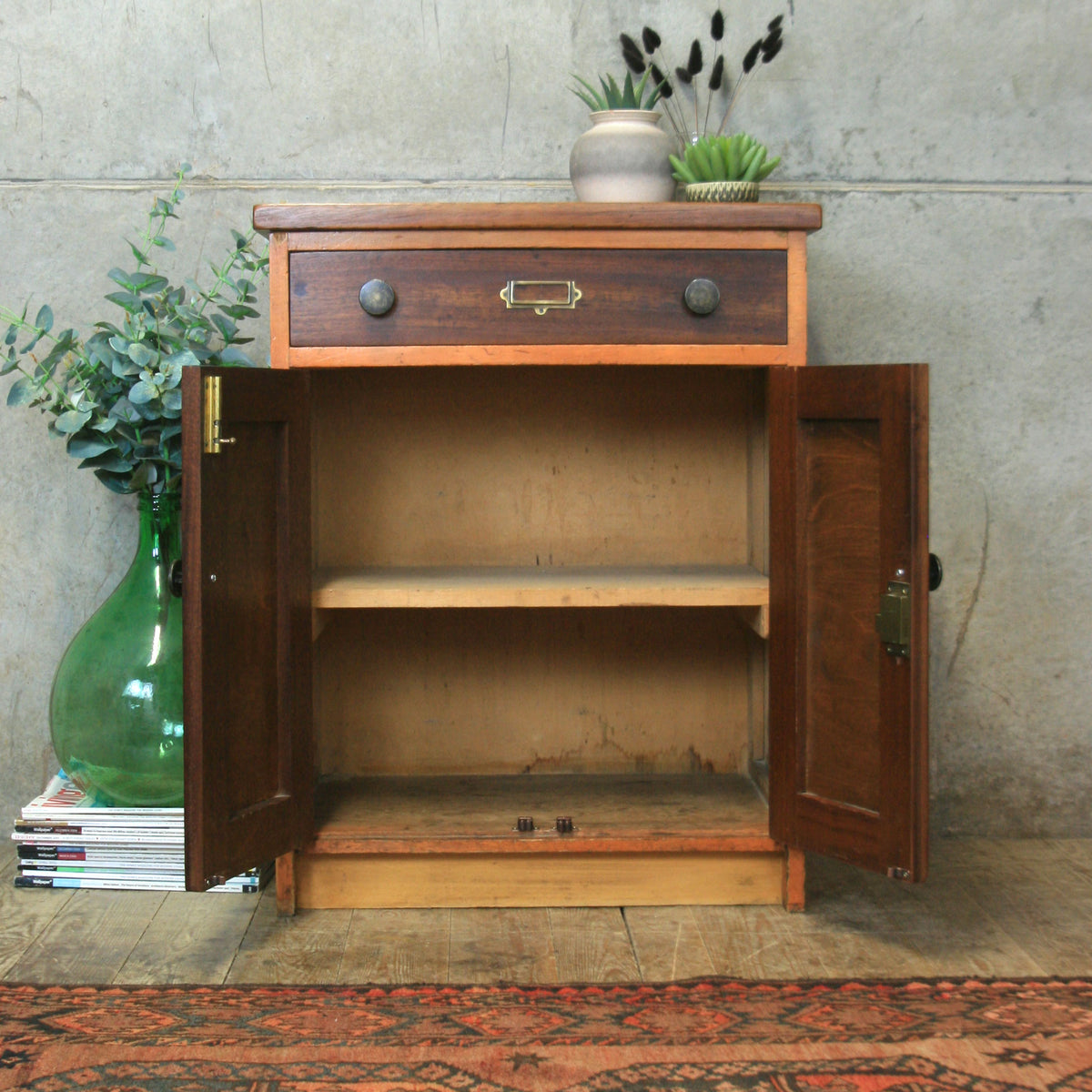 Vintage School Single Laboratory Cabinet - 1709i – Mustard Vintage