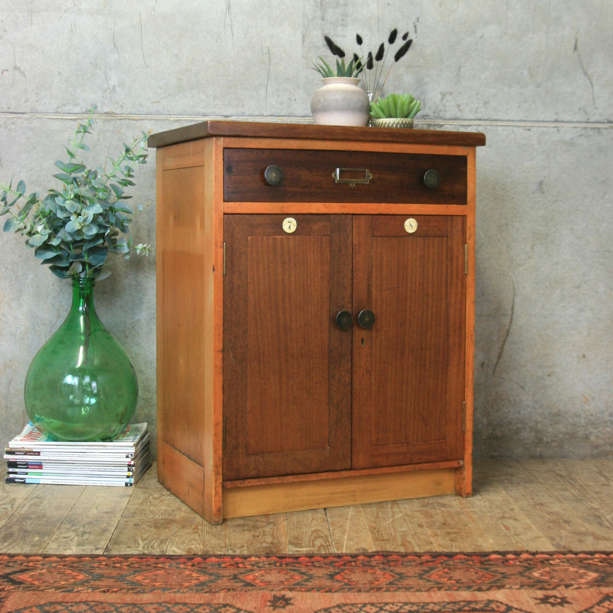 Vintage School Single Laboratory Cabinet - 1709i – Mustard Vintage
