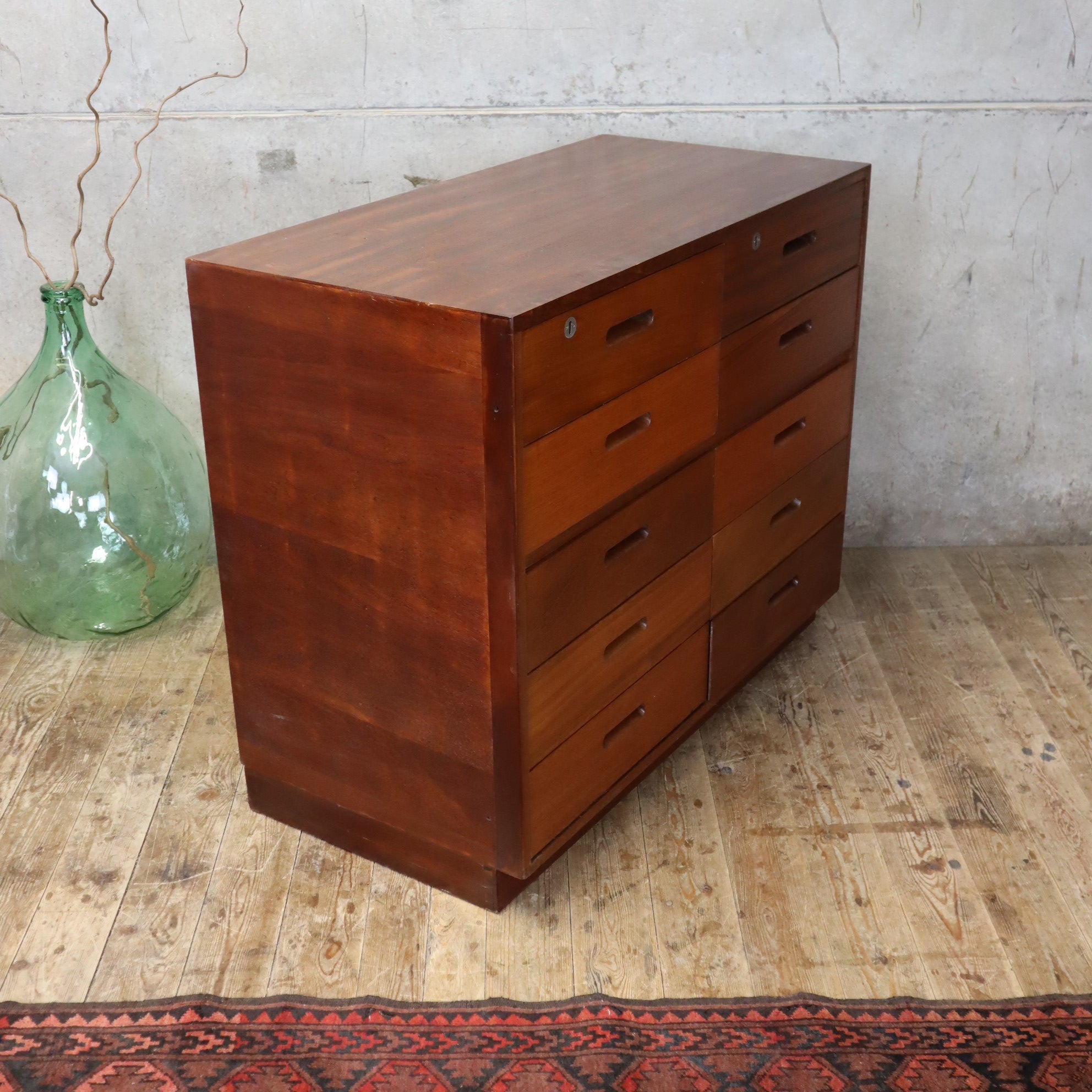 Mid Century Reclaimed School Laboratory Drawers - 1404b – Mustard Vintage