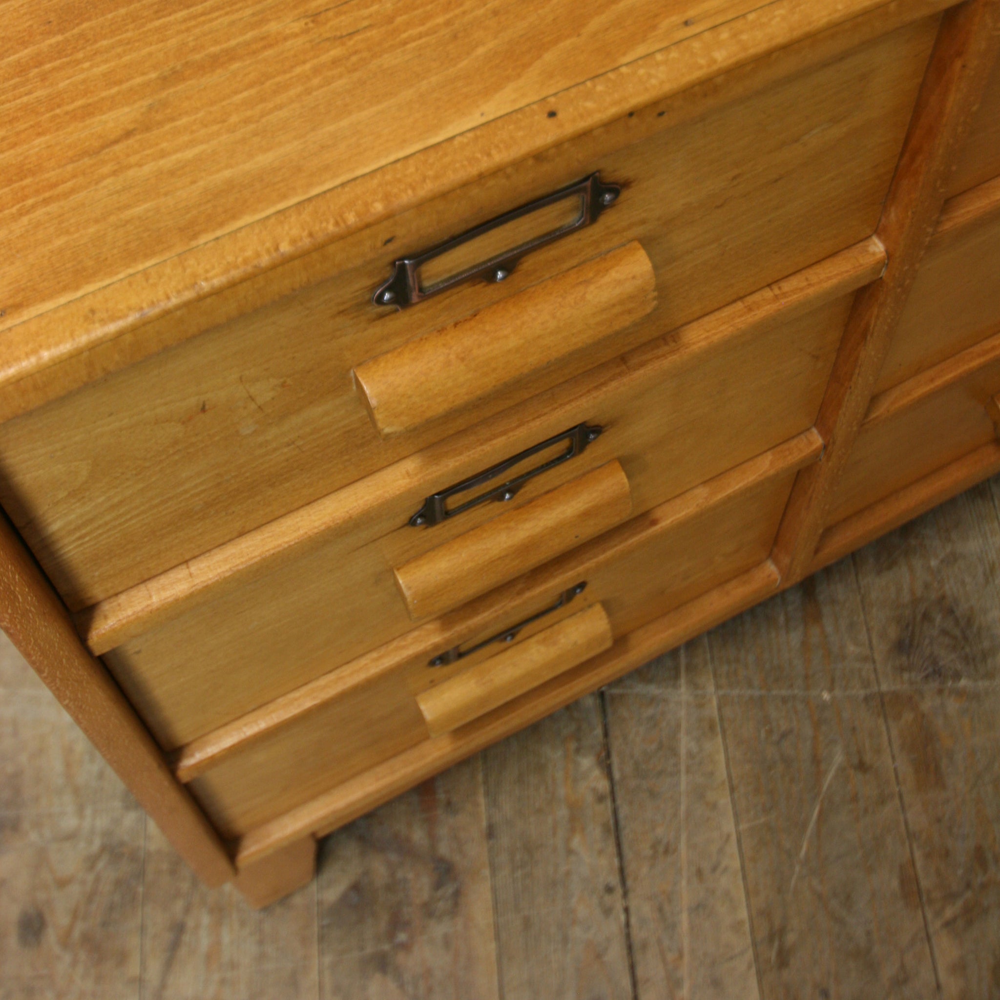 Vintage Rustic School Chest of Drawers – 1206c – Mustard Vintage