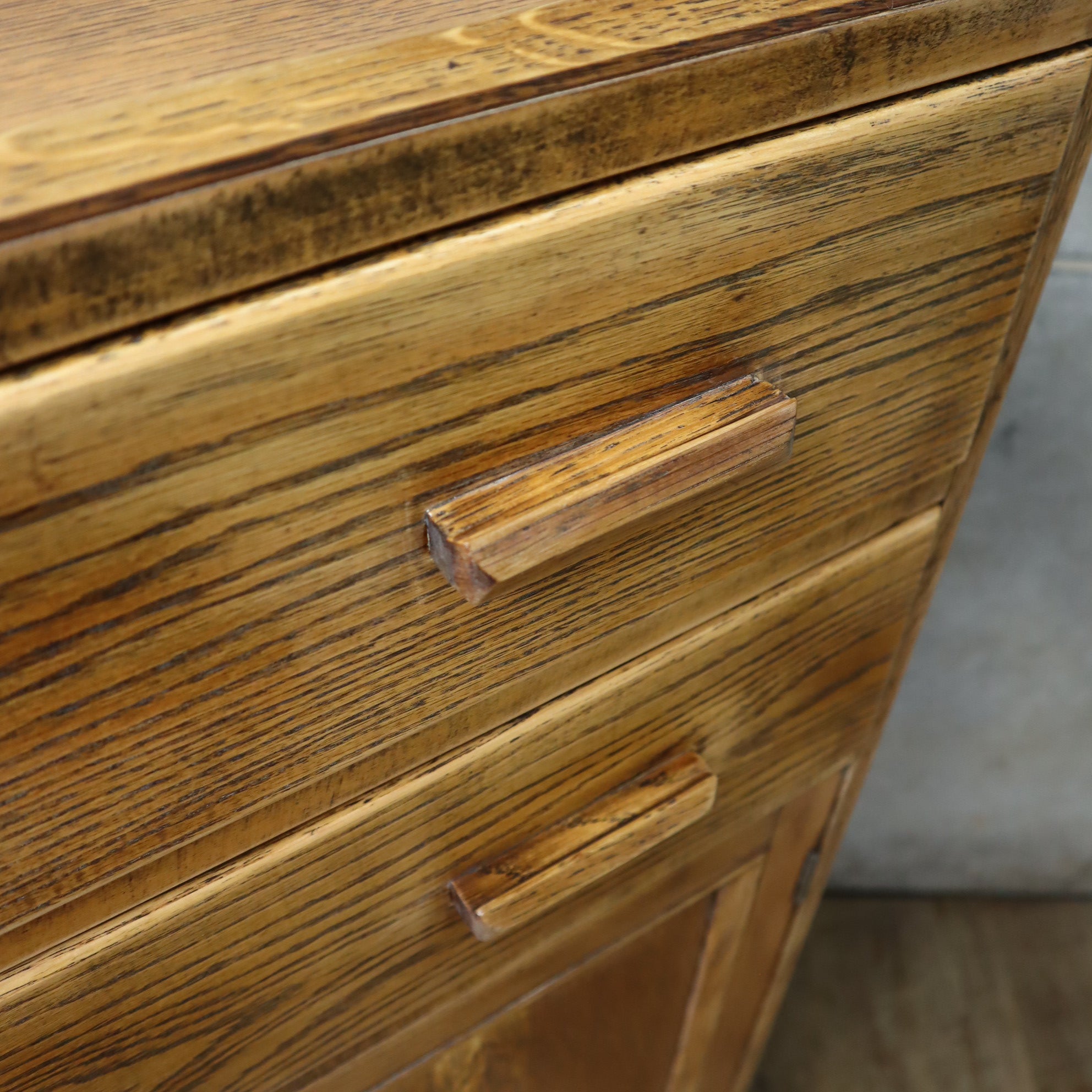 Vintage Oak Rustic Storage Cupboard - 2611d – Mustard Vintage