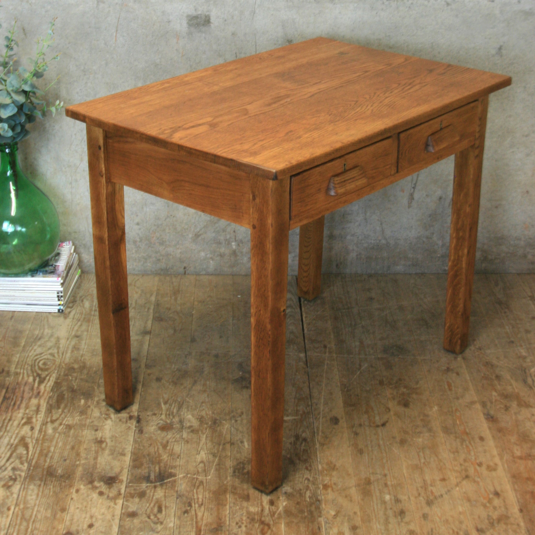 Vintage Rustic Oak Desk - 1712c – Mustard Vintage