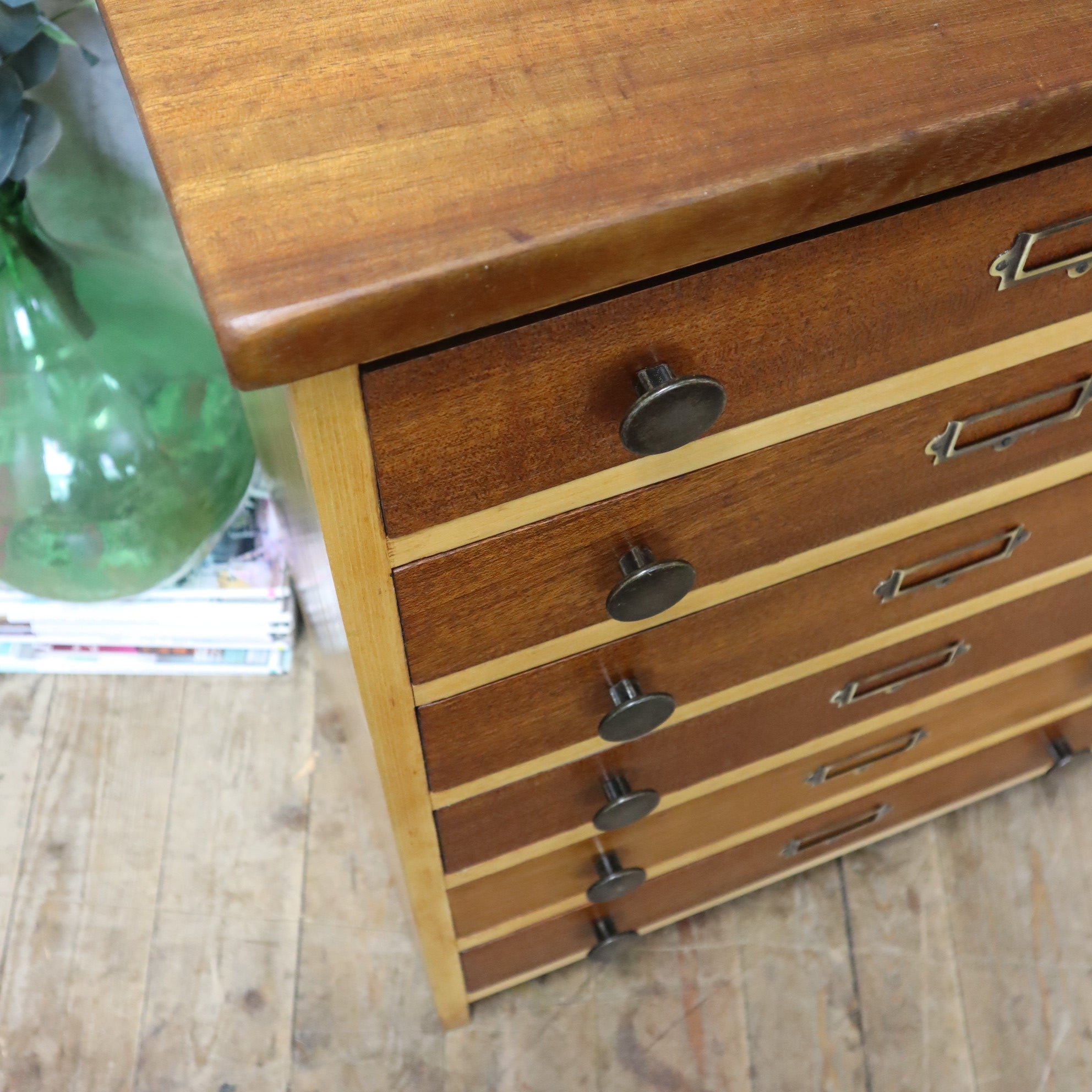 Vintage School Laboratory Drawers - 2105b – Mustard Vintage