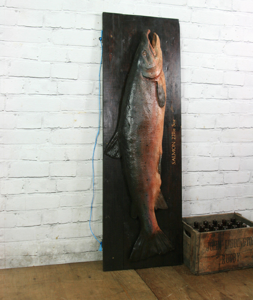 Vintage Plaster Cast Salmon for an Angling fan, Restaurant or Retail D ...