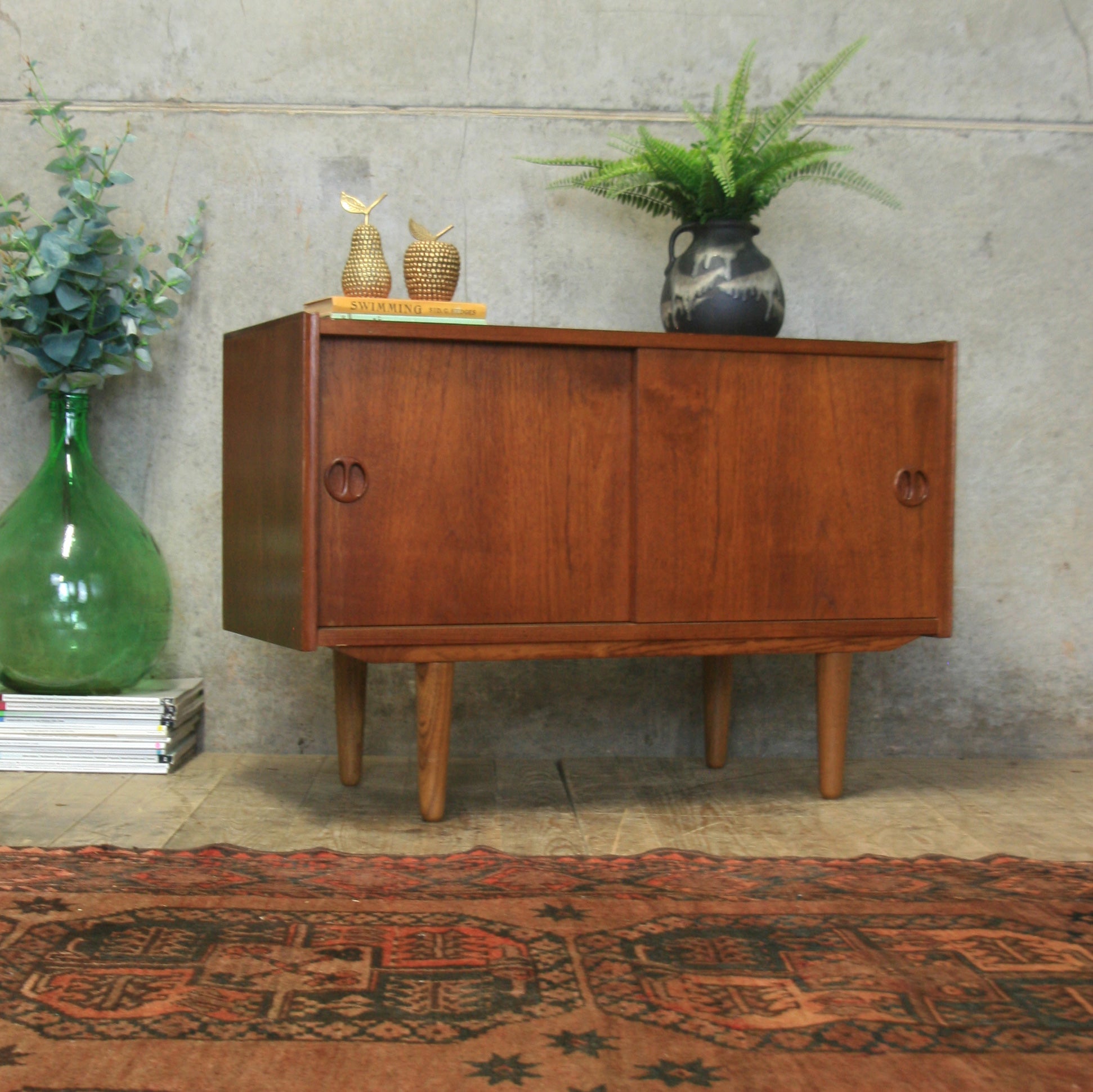 Vintage Danish Teak Cabinet/Media Unit – Mustard Vintage