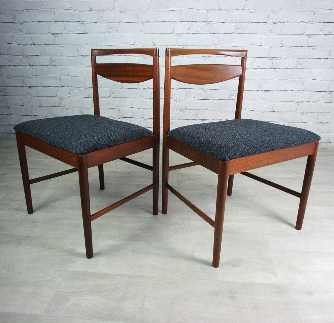 6 Vintage 1970s McIntosh Teak Dining Chairs – Mustard Vintage