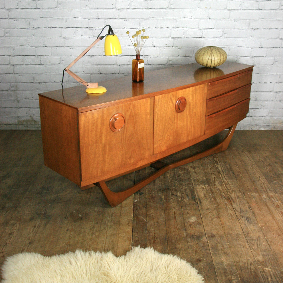 Midcentury Teak Sideboard – Mustard Vintage