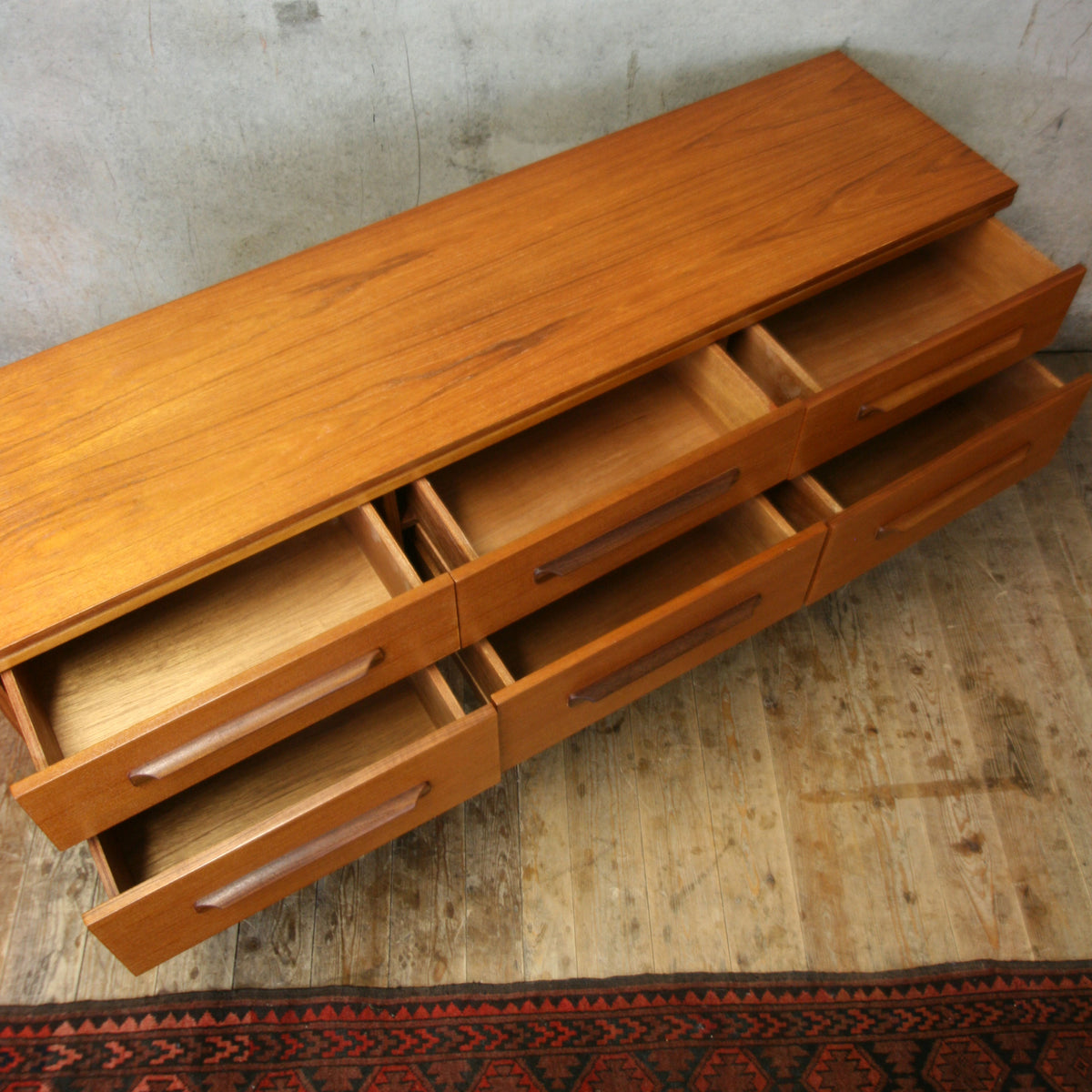 Mid Century Teak Drawers / Sideboard - 0209g – Mustard Vintage